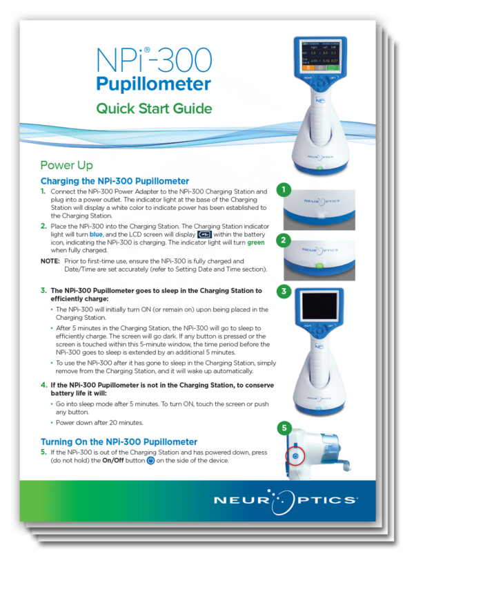 NPi®-300 Pupillometer Resources - NeurOptics